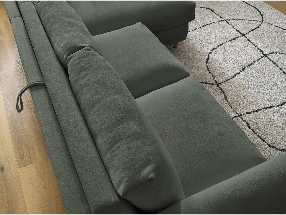 Zelená rohová pohovka Nouveau Cocoone – Bobochic Paris
