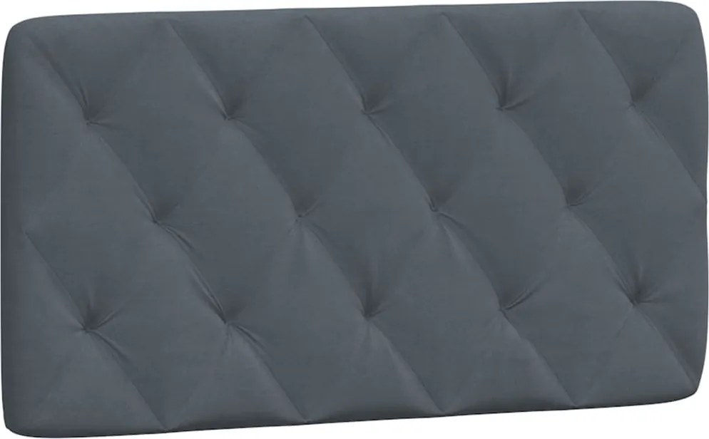 Postel s matrací tmavě šedá 100 x 200 cm samet 3208641