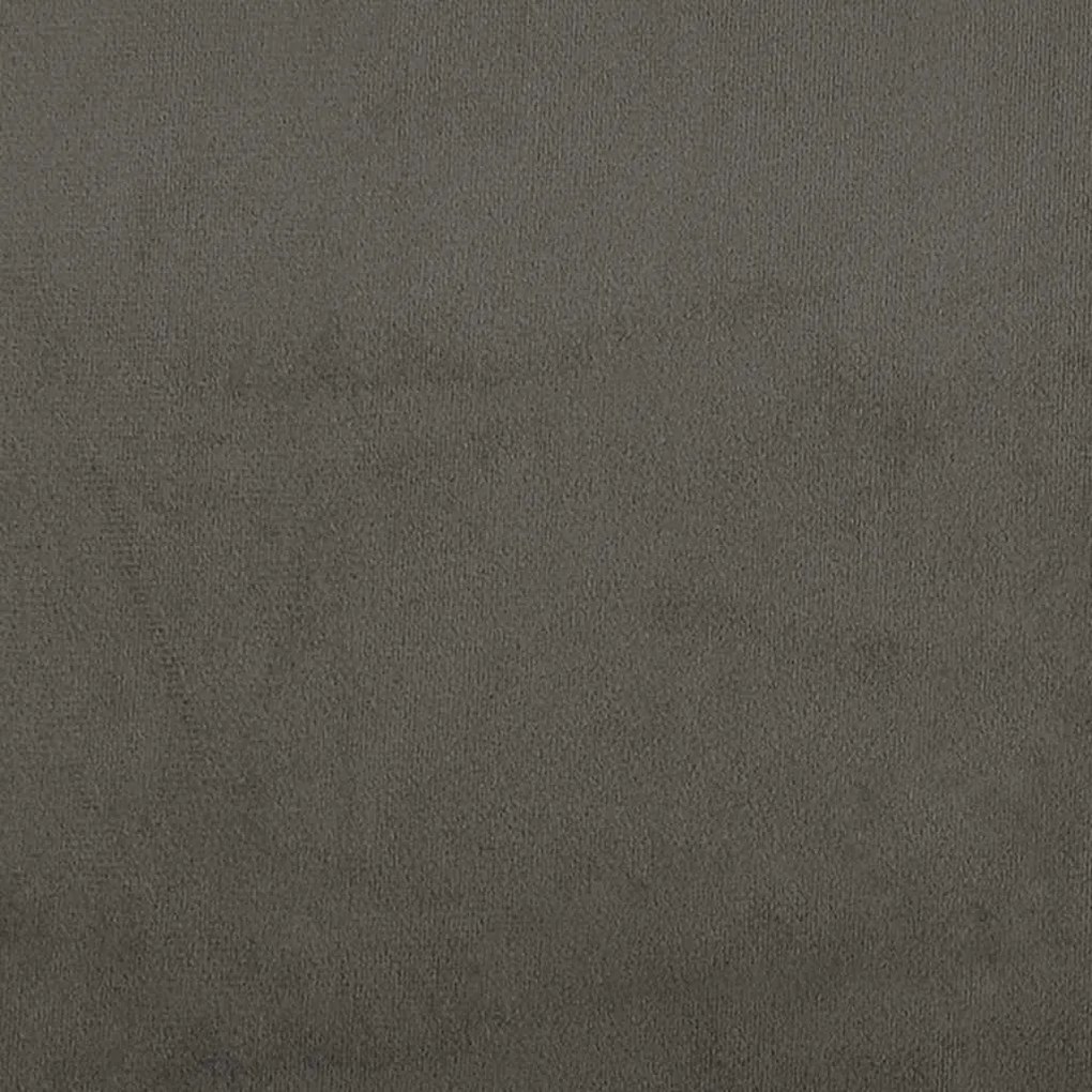 Čelo postele typu ušák tmavě šedé 83x16x118/128 cm samet 3119849