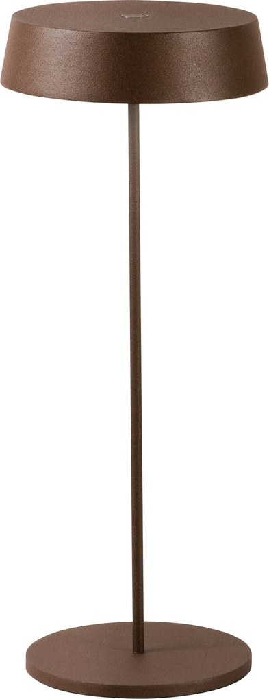 FAN LED-COCKTAIL-BRO Nabíjecí venkovní stolní svítidlo COCKTAIL bronz, hliník, 20,2 W, 192 lm, 3000 K, stmívatelné, IP54, 29,5 x 12 x 12 cm - FANEUROPE