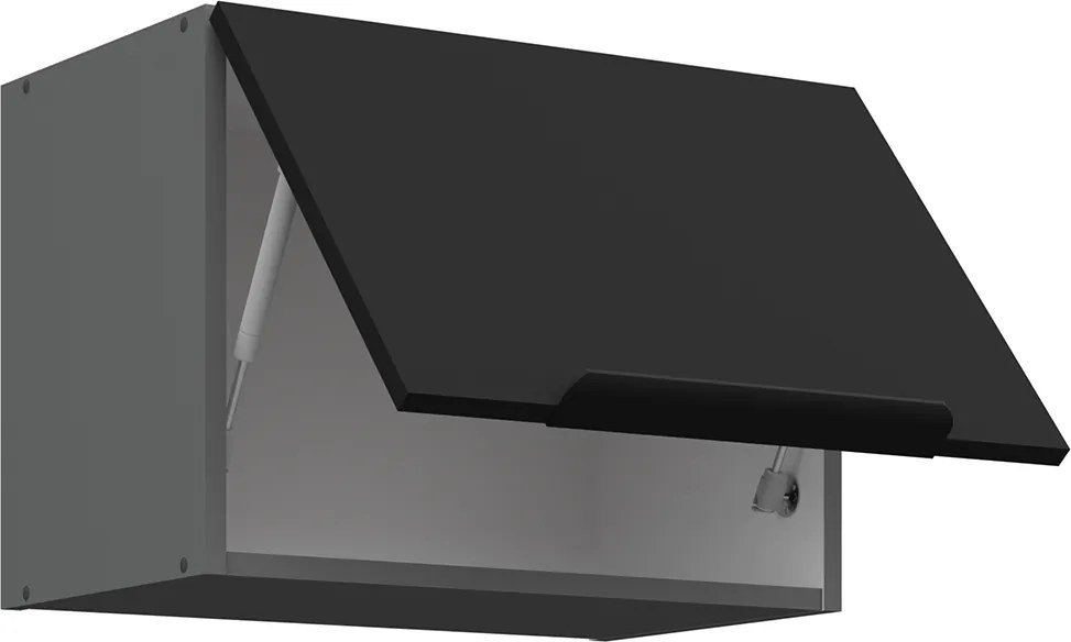 ARIA ab | horní skříňka 50 GU-36 1F výklopná | 50 cm | ANTI FINGERPRINT povrch | antracit/černá