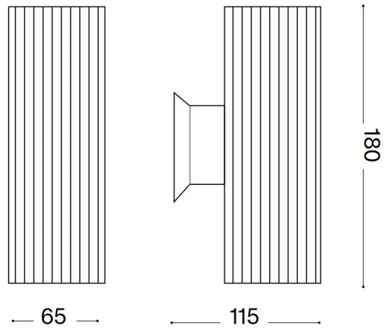 Ideal Lux - Venkovní nástěnné svítidlo BASE 2xGU10/28W/230V IP44 bílá