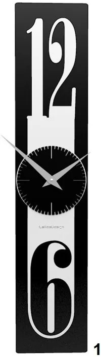 CalleaDesign 10-026 Thin žlutá klasik-61 - ral1018 58cm nástěnné hodiny