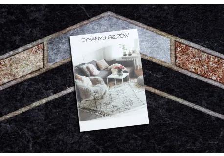 Dywany Luszczow Dětský kusový koberec MIRO 52025.802 pratelný  Mramor, geometrická protiskluz, černý Rozměr koberce: 160 x 220 cm