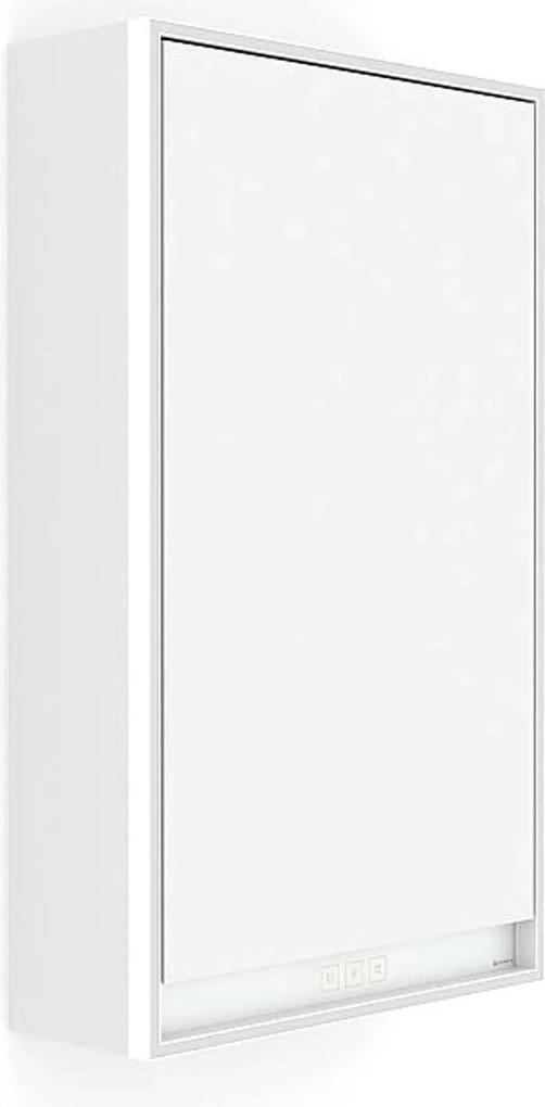 Nimco GA 1 - Zrcadlová skříňka s LED osvětlením, 70x42x15 cm, 1 dvířka, pravá, matná bílá GAB 10000P-VX-05