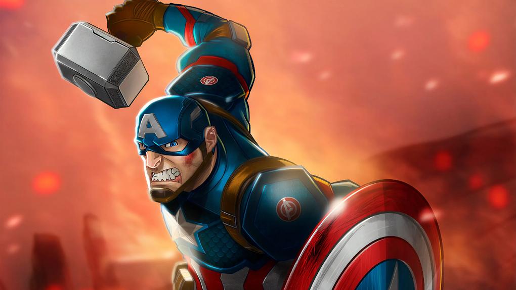 PRIMA Foto dárky Captain America Velikost: 50 x 30 cm | Biano