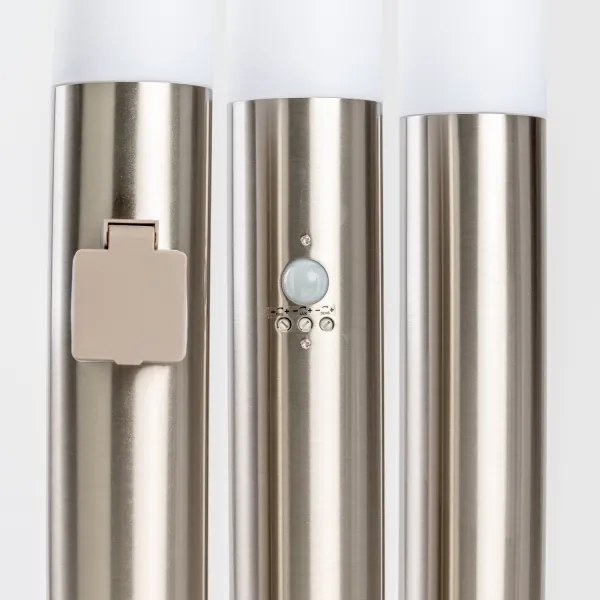 BRILAGI - Venkovní lampa se senzorem ELIA 1xE27/20W/230V IP44 100 cm chrom