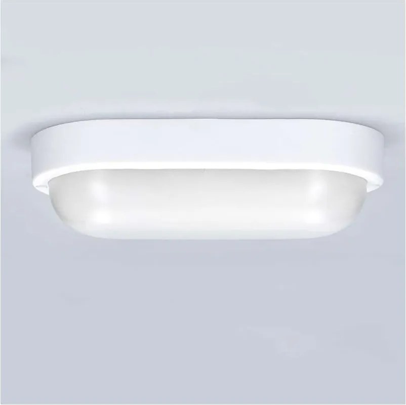 LED venkovní světlo WO744 - ovál 21 x 10,4 cm, bílá