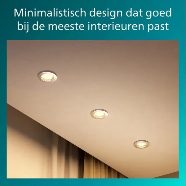 Philips - SADA 5x Podhledové svítidlo PERIDOT 1xGU10/7W/230V stříbrná