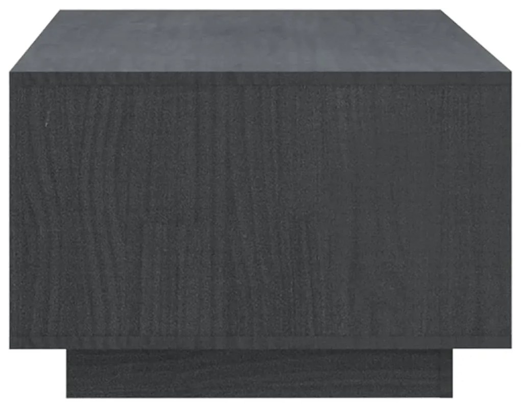 Konferenční stolek šedý 110 x 50 x 33,5 cm masivní borovice - Default Title
