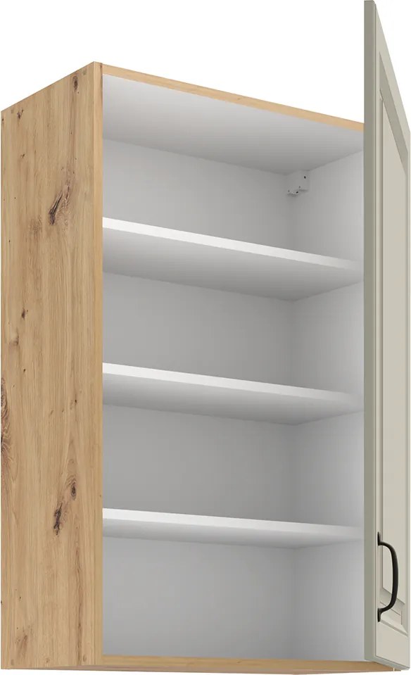 STILO ac | horní skříňka 60 G-90 1F s policemi | 60 cm | VYSOKÁ | UNI dvířka | artisan/světle šedá