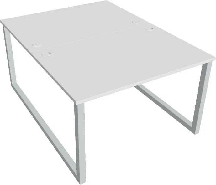 Kancelářský pracovní stůl Hobis USDO 1200, bílá RAL 9016, deskaakát