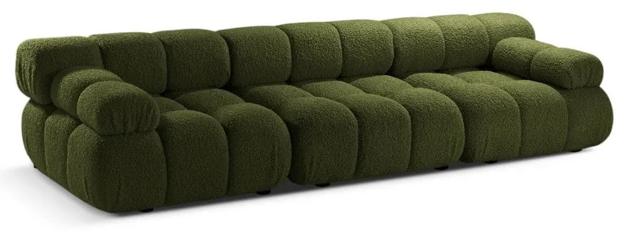 Zelená modulární pohovka z textilie bouclé 282 cm Bellis – Micadoni Home