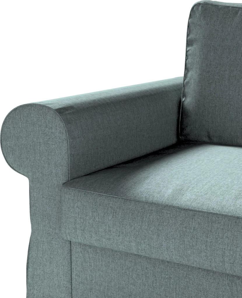 Potah na pohovku IKEA Backabro 2-místná, rozkládací barva modrá látka pletený vzor