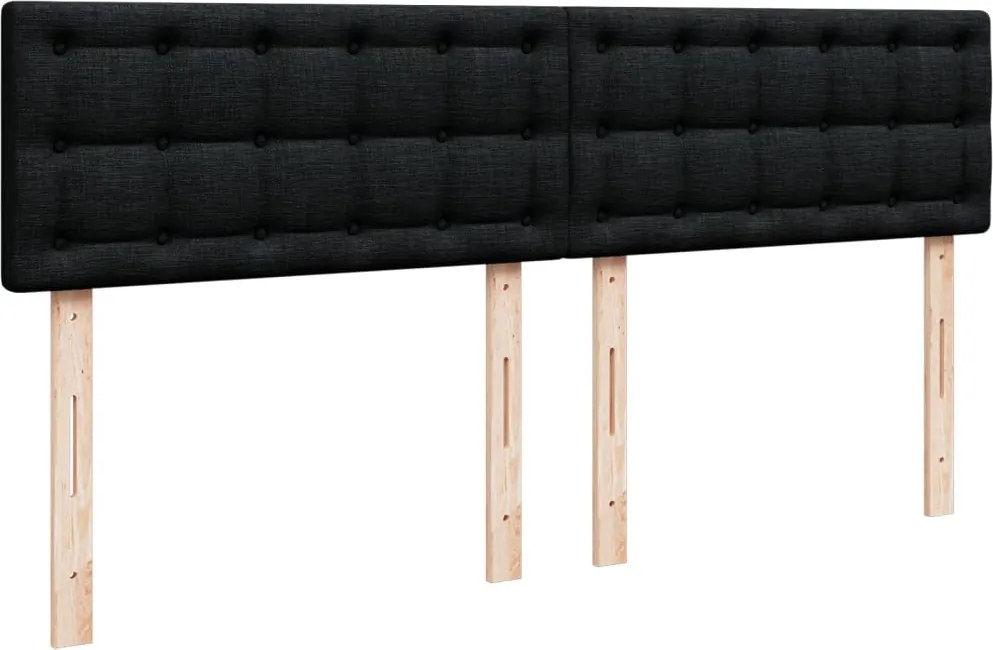 Box spring postel s matrací černá 180x200 cm textil 3288283