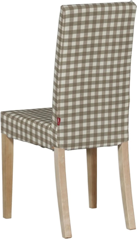 Potah na židli IKEA  Harry, krátký barva béžová látka vzorované