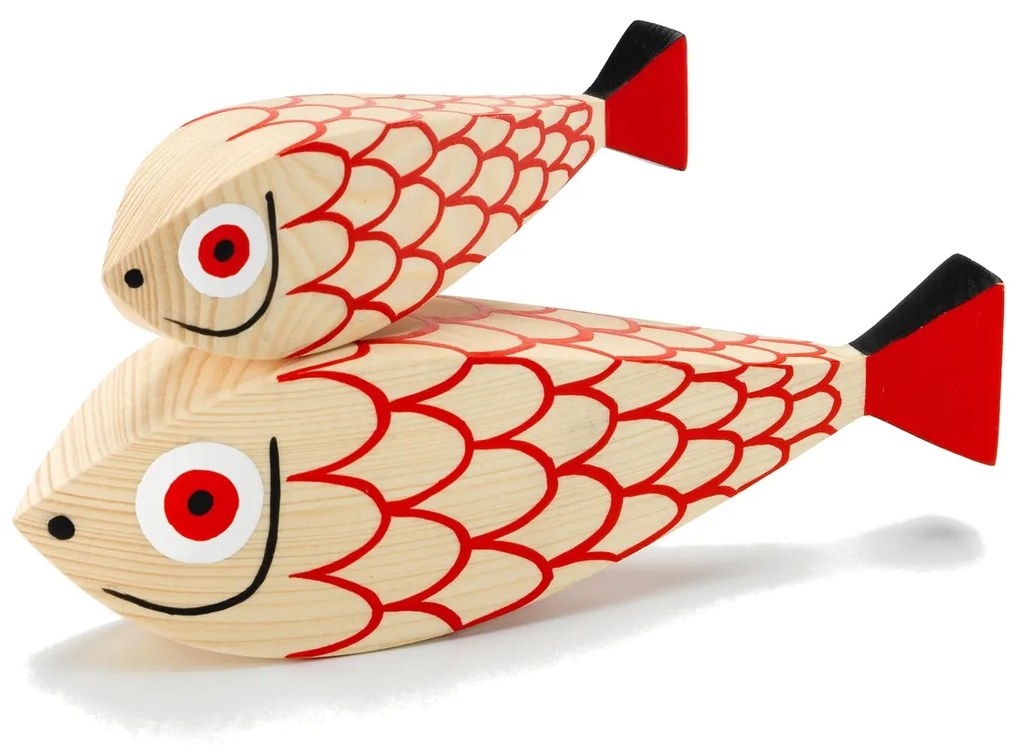 Vitra designové figurky Wooden Dolls Mother Fish & Child