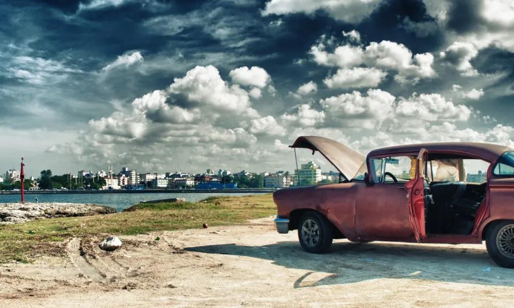 Vícedílný obraz Panoramatický Výhled Na Havanu A Malecon Nedostatek Nedostatek Přírodní plátno 200x120