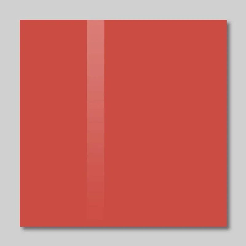 Červená korálová skleněná magnetická tabule do restaurace Smatab® - 100 × 150 cm