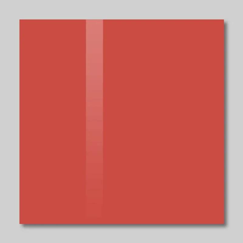 Červená korálová skleněná magnetická tabule do restaurace Smatab® - 100 x 65 cm
