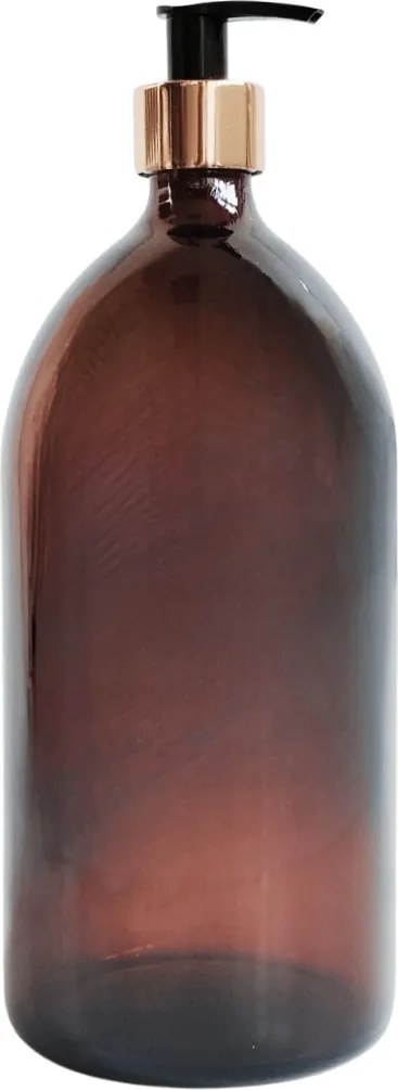 Dávkovač mýdla MONA 1 000 ml s černo-zlatým dávkovačem