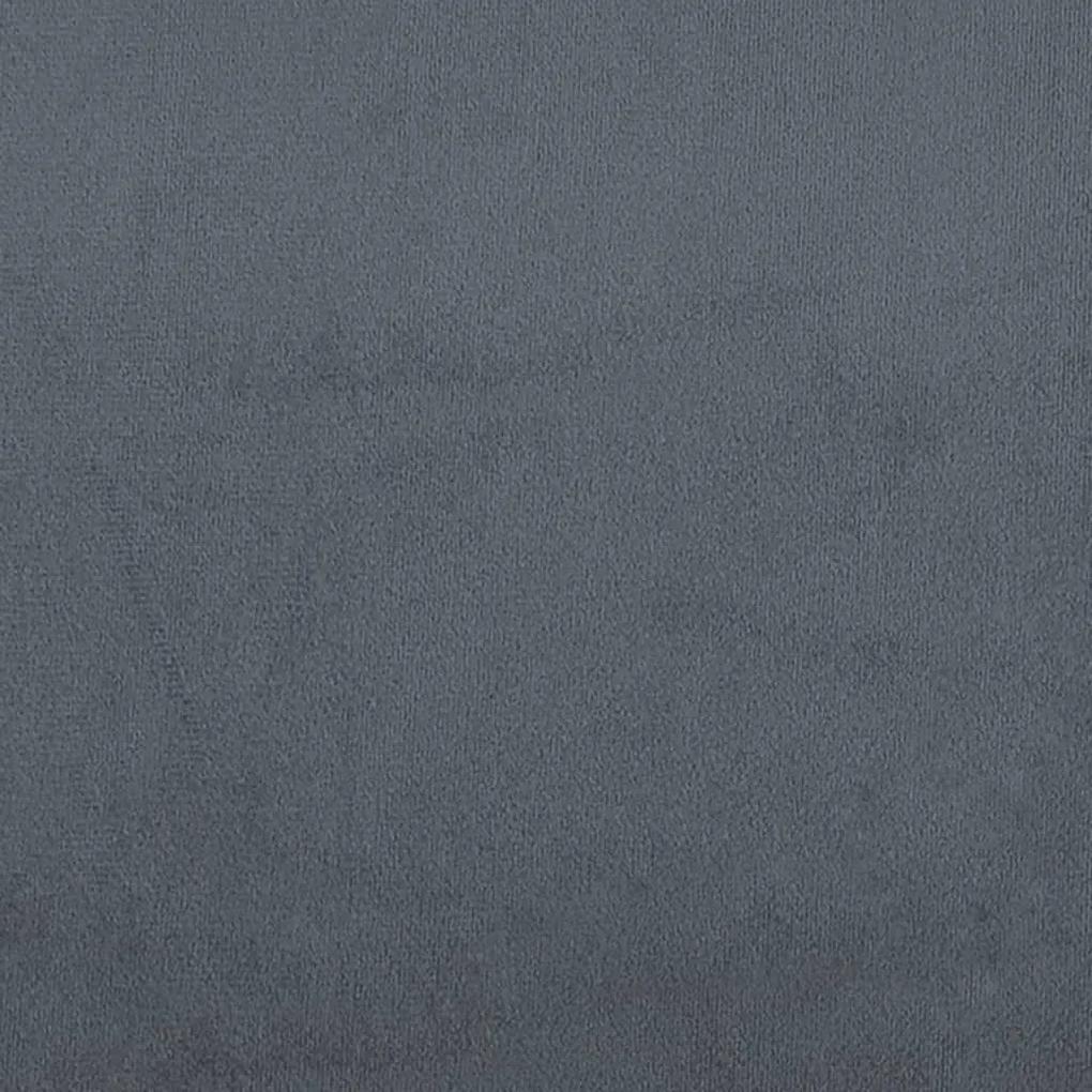 vidaXL 3místná pohovka s podnožkou 180 cm samet [3201056] Barva: Tmavě šedá