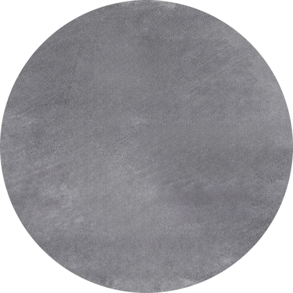 Ayyildiz, Kusový koberec Sky 5400 Grey kruh, 200x200 (průměr) kruh, šedá, obývací pokoj