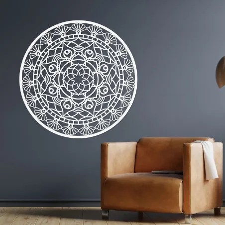 Dřevěná mandala harmonie – Elegantní dekorace na zeď I SENTOP HDF0176