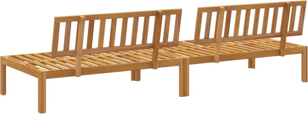 Zahradní středové pohovky z palet 2 ks masivní akáciové dřevo 3209433