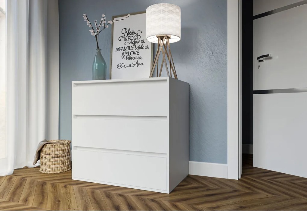 Komoda se 3 zásuvkami Idea K 80 cm Nymphaea alba