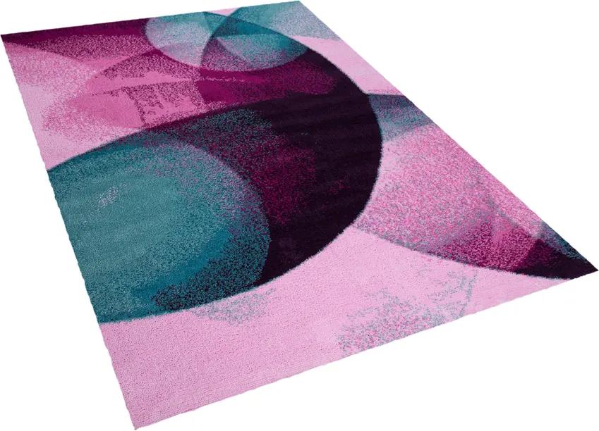 Zeleno-růžový koberec 140x200 cm ALIMOS