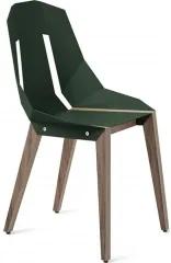 Židle Tabanda DIAGO, ořechová podnož (RAL6005)