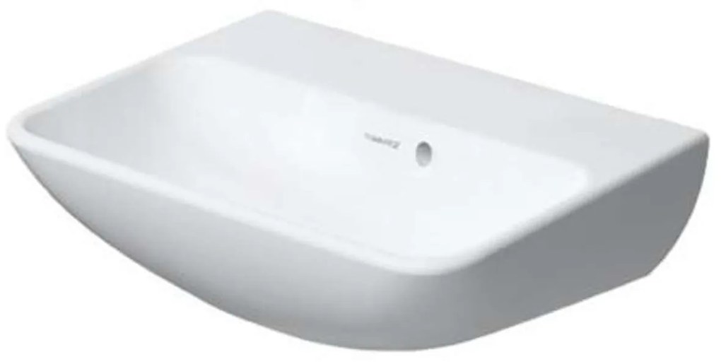 Duravit ME by Starck - Umývátko 45x32 cm, s přepadem, bez otvoru pro baterii, WonderGliss, matná bílá 07194532101