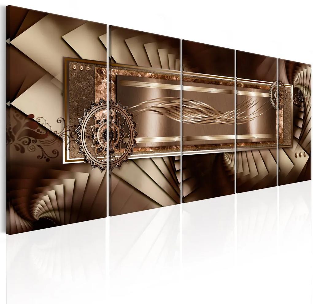 Moderní obraz - čokoládová harmonie (150x60 cm) - Murando DeLuxe