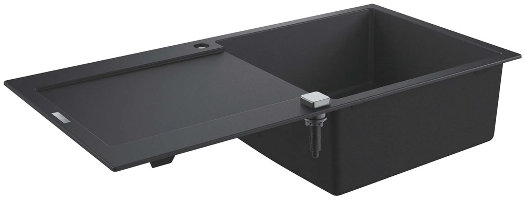 Grohe - Kompozitní dřez K500 s automatickým odtokem, 100x50 cm, granitová černá 31645AP0