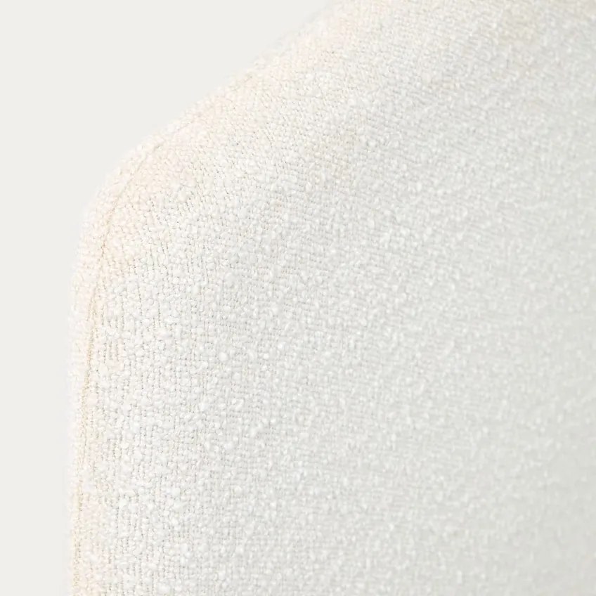 Bílý bouclé potah na postel Kave Home Dyla 160 x 200 cm