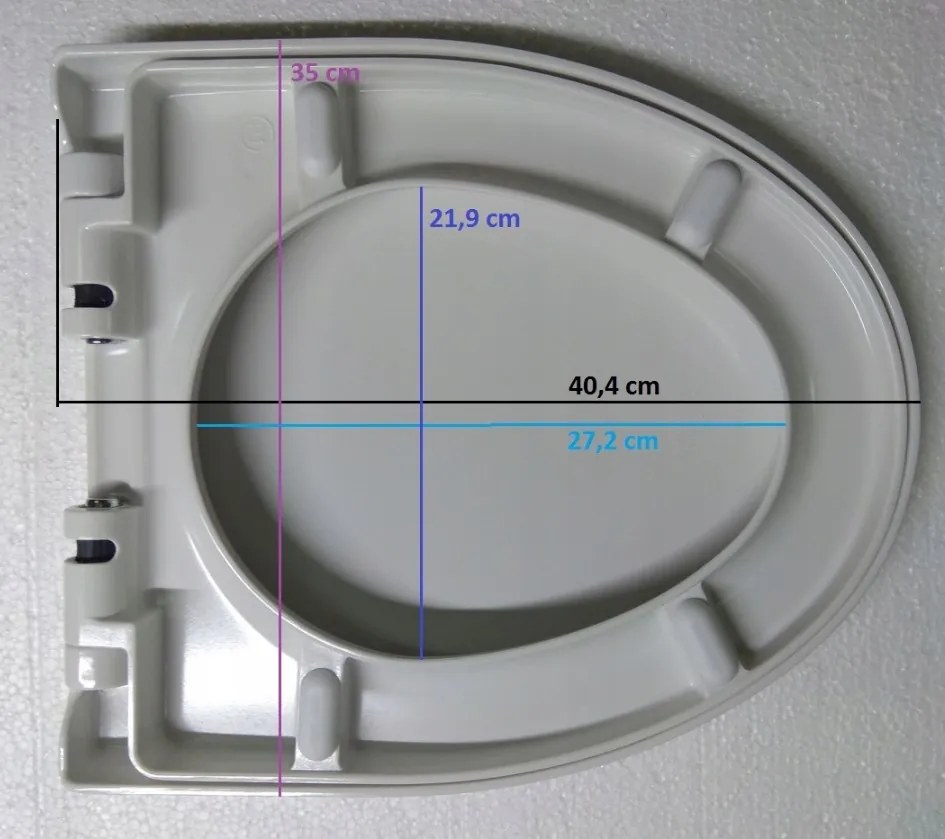 Cersanit Parva, antibakteriální toaletní sedátko z duroplastu s pomalým dopadem, bílá, K98-0122