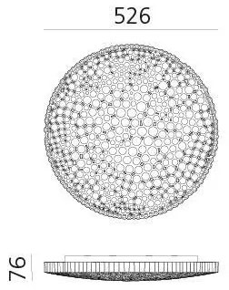 Artemide 0210010APP - LED Stm. stropní svítidlo CALIPSO LED/50W/230V 3000K