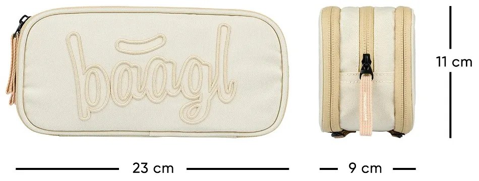 BAAGL Studentský penál etue Beige