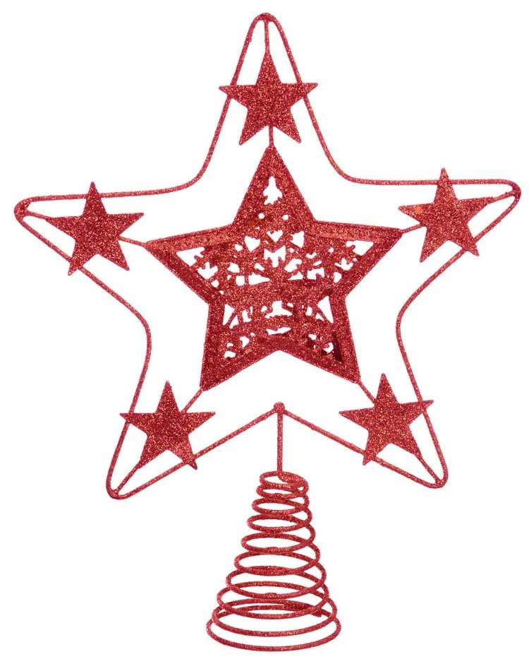 Hvězda na vánoční strom v červené barvě Unimasa Terminal, ø 18 cm