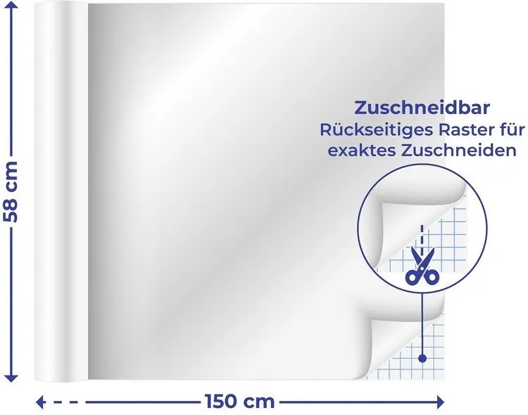 Zrcadlová samolepka 58x150 cm – Wenko
