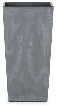 PROSPERPLAST Květináč - URBI SQUARE Beton Effect Rozměr: 40x40 cm, Barva: antracit