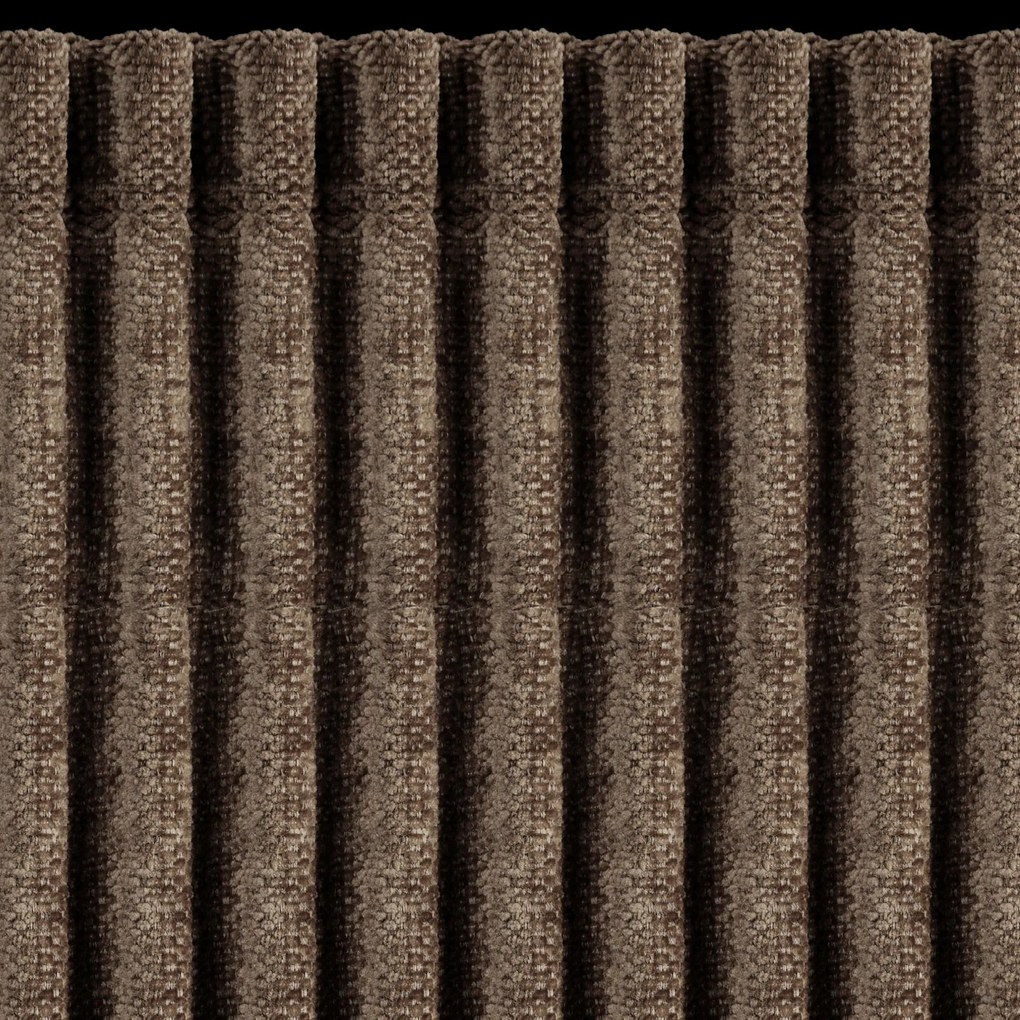 ZATEMŇOVACÍ ZÁVĚS NA PÁSCE NESKA 140X270 CM SVĚTLE HNĚDÝ