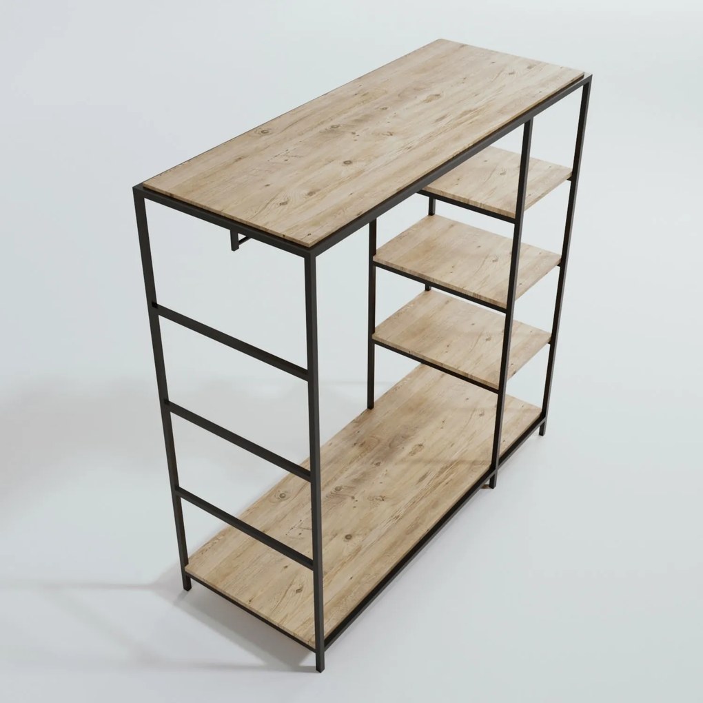 Kalune design Otevřená šatní skříň AMBERG 180x180 cm