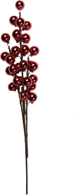 Vánoční dekorace zápich červené kouličky - 10*9*60 cm