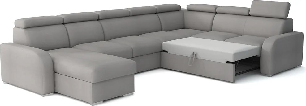Sedací souprava OSLO U | 170x380x250 | rozkládací + 3x úložný prostor | VÝBĚR TKANIN