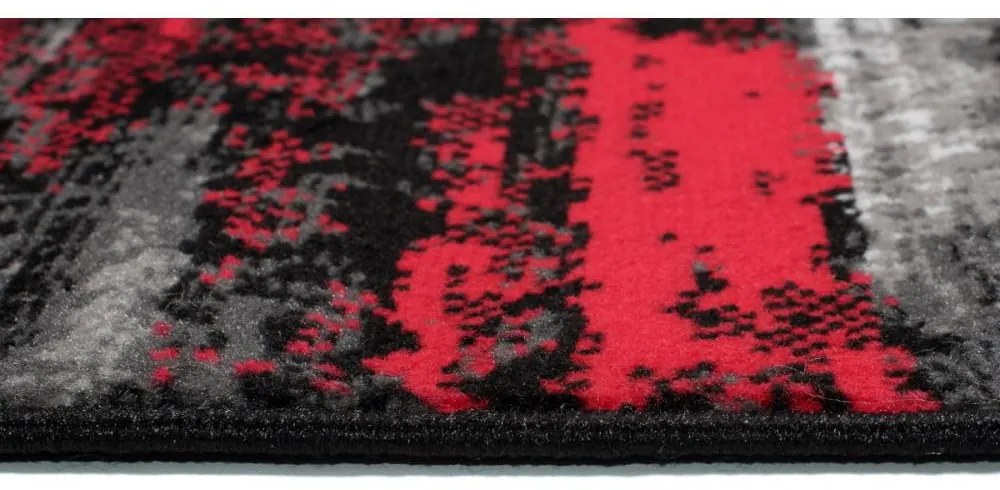 Kusový koberec PP Prince černo červený 120x170cm