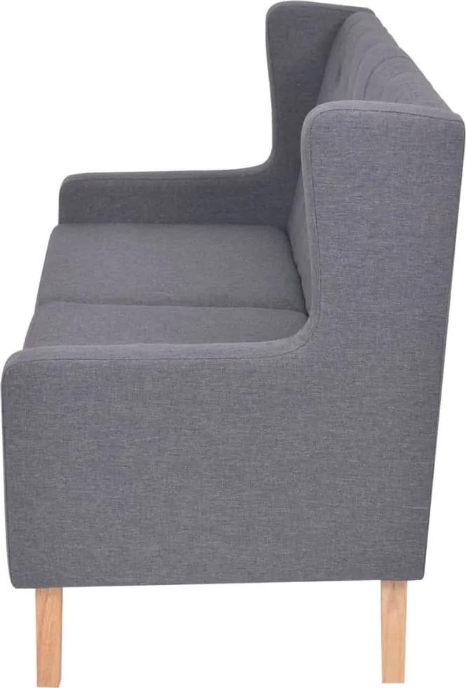 vidaXL Dvoumístná sedačka textilní čalounění [245453] Barva: Krémová bílá