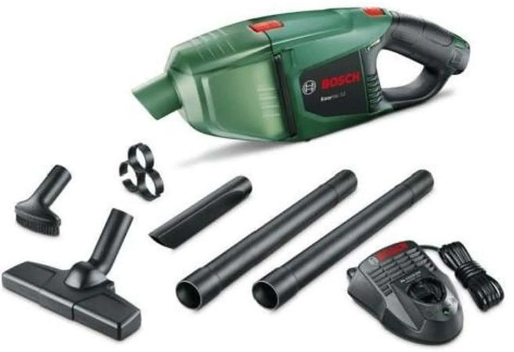 Bosch - 12V AKU ruční vysavač, objem 380 ml, 1x aku 2,0 Ah Li-Ion, nabíječka 06033D0001