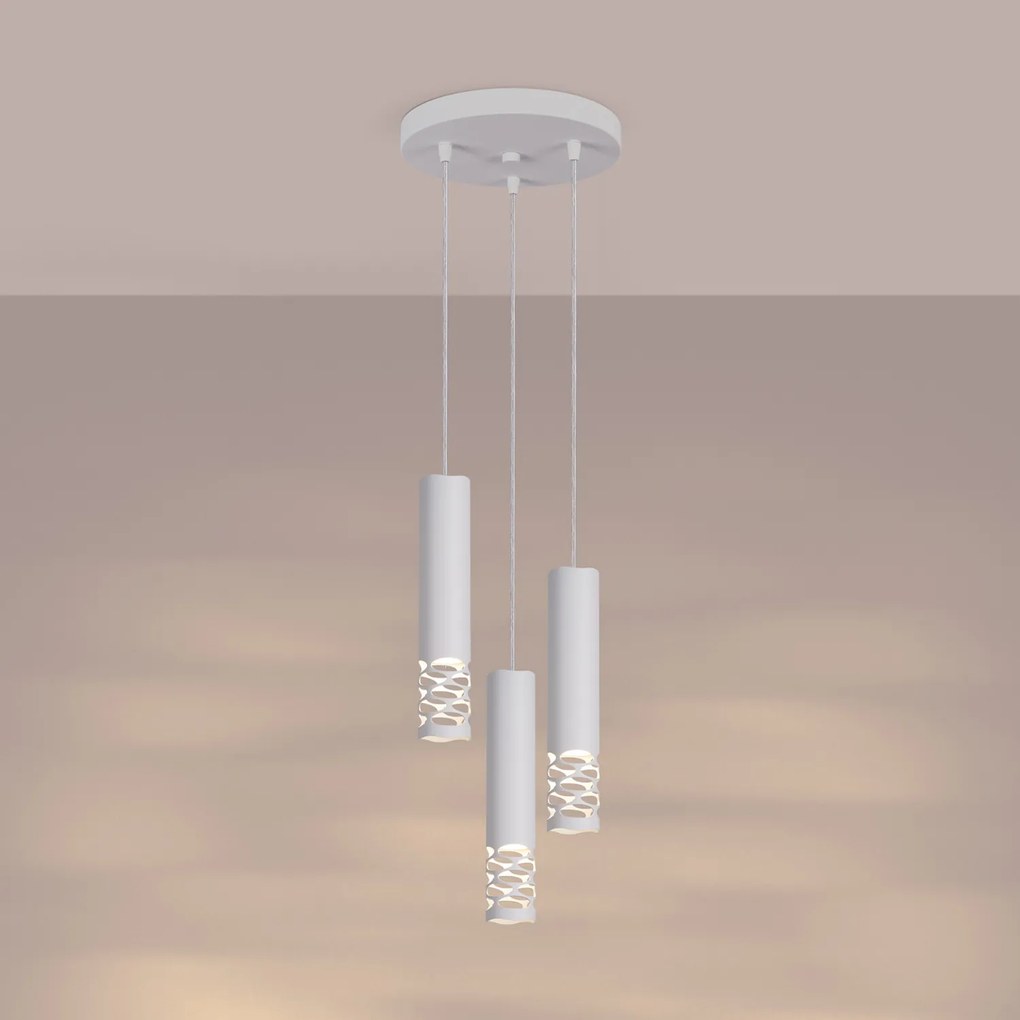 Sollux Lighting Závěsné svítidlo LIRO 3P bílé